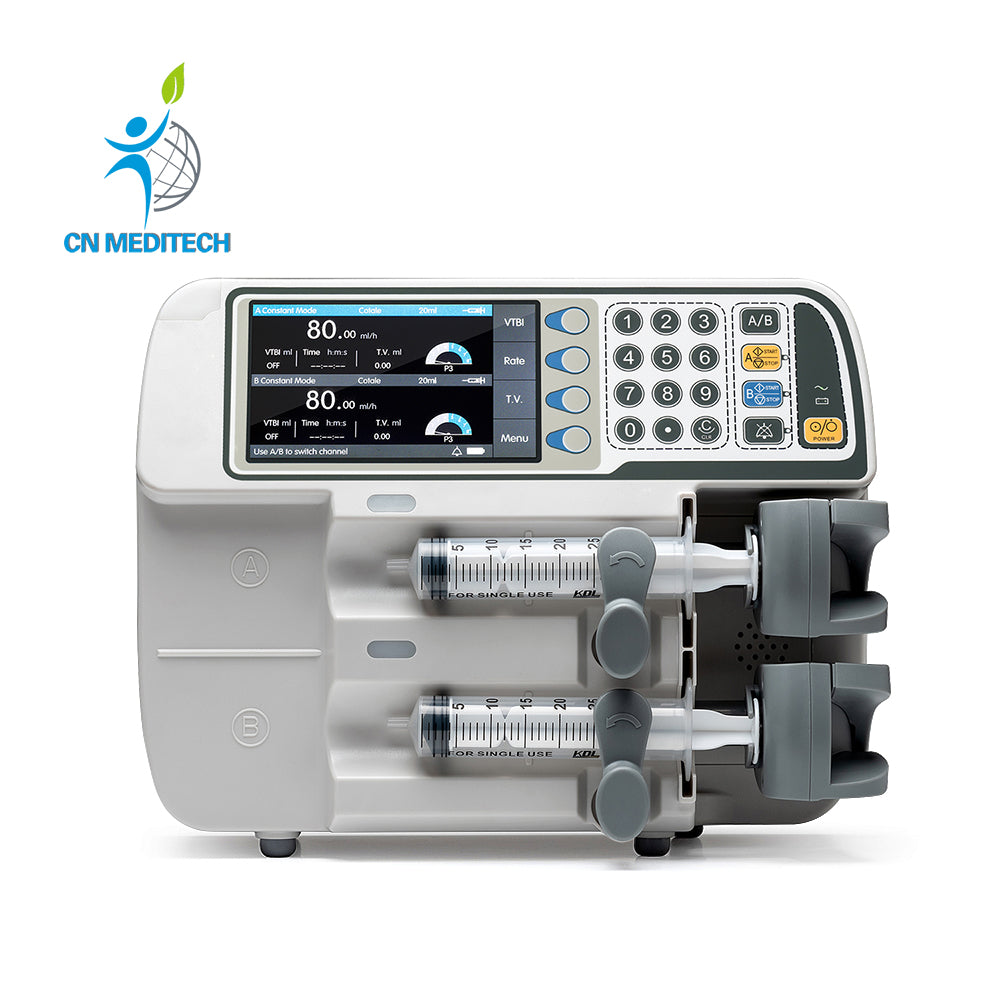 Auto Portable Medical Dual Channel Automatic Electric ICU Syringe Pump ...